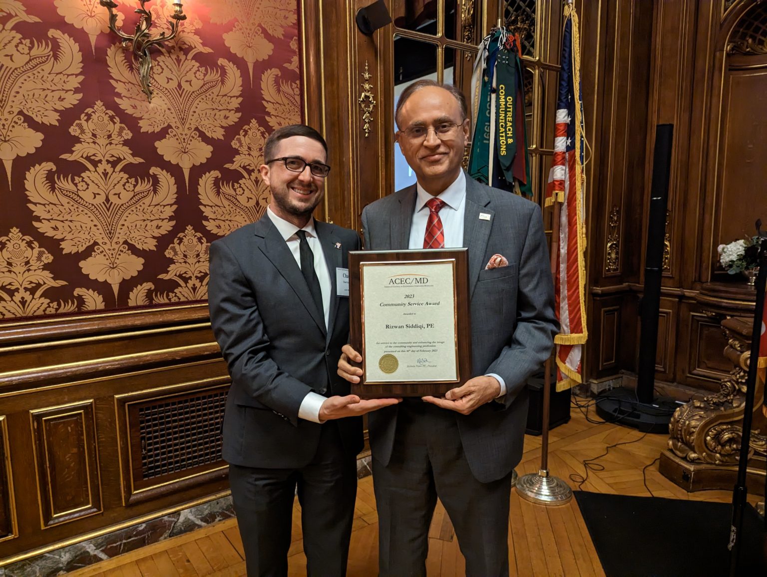 EBA President Rizwan Siddiqi Receives ACEC/MD Community Service Award ...